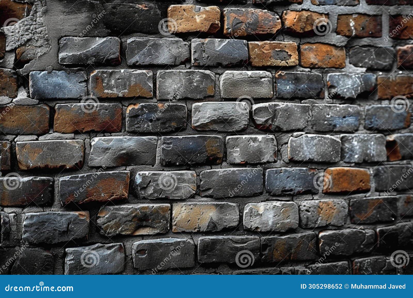 Rustic Charm Weathered Stone Material Forms an Old Brick Wall Stock ...