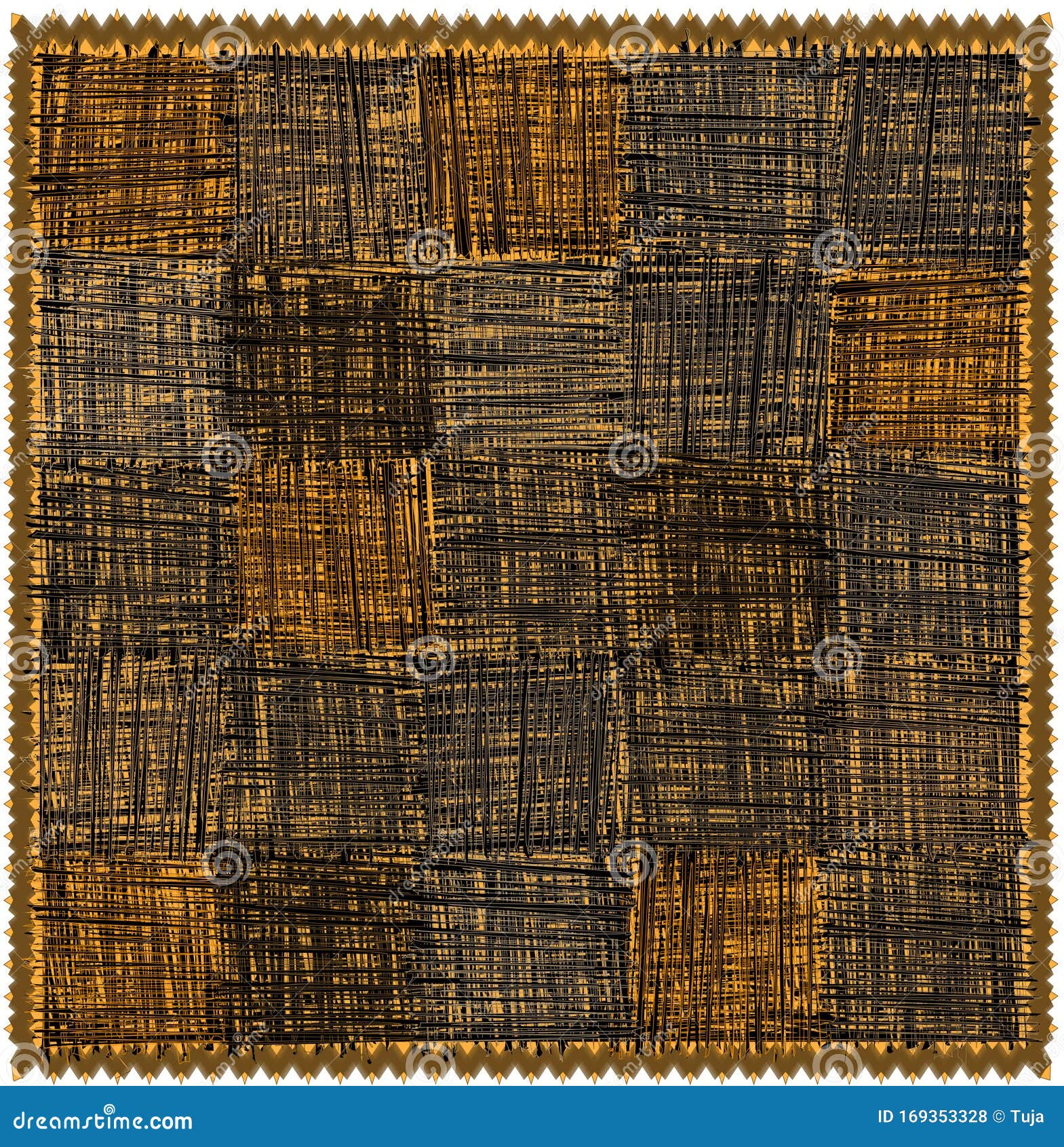 Rustic Checkered Mat with Rough Grunge Striped Square Elements and ...