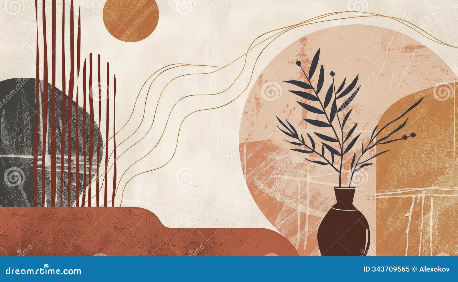 Rustic Chic Poster Design for Home Decor Generative AI Stock ...