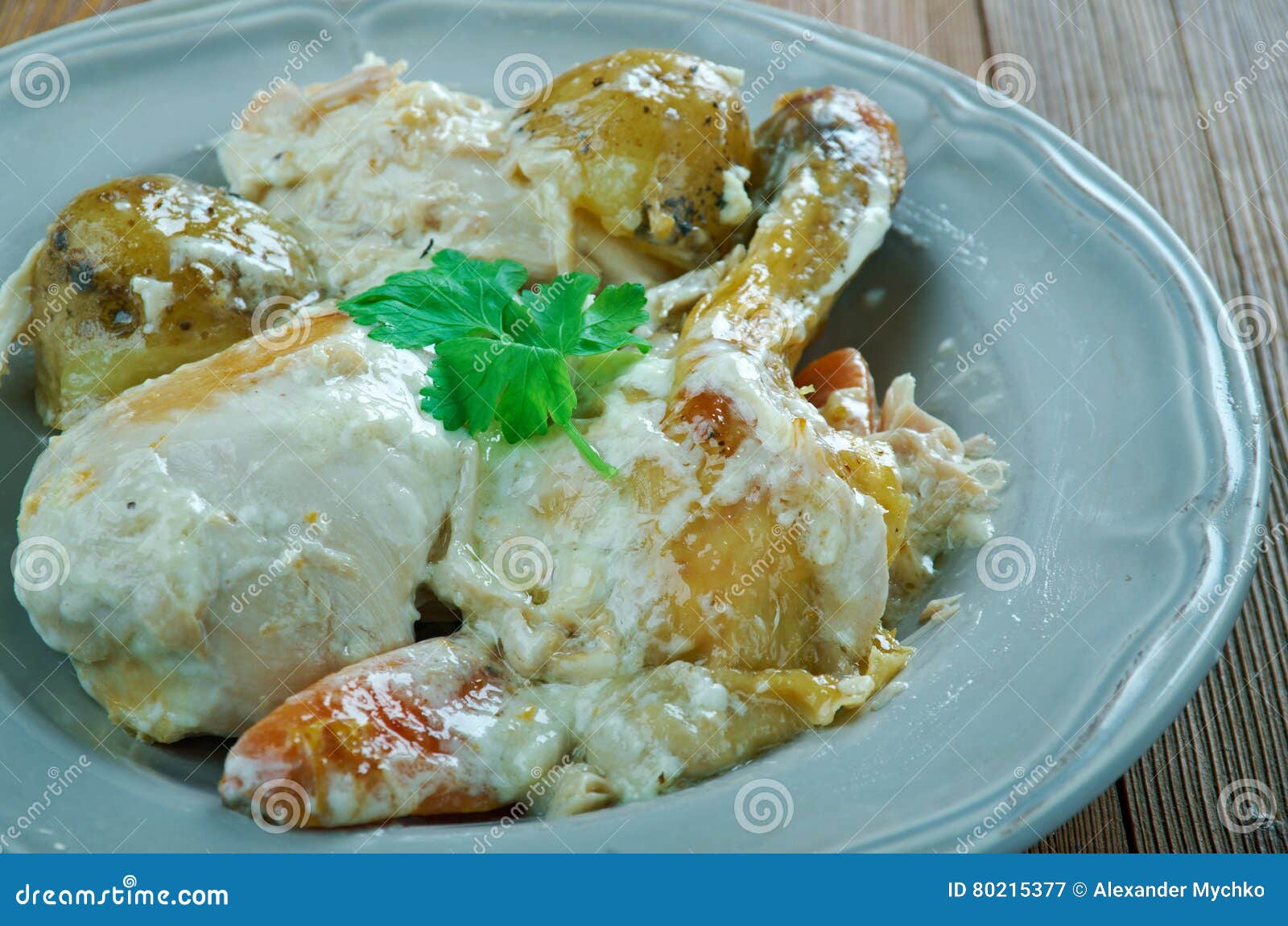 Rustic Chicken Slow Cooker Stew Stock Image - Image of rustic, cooker ...