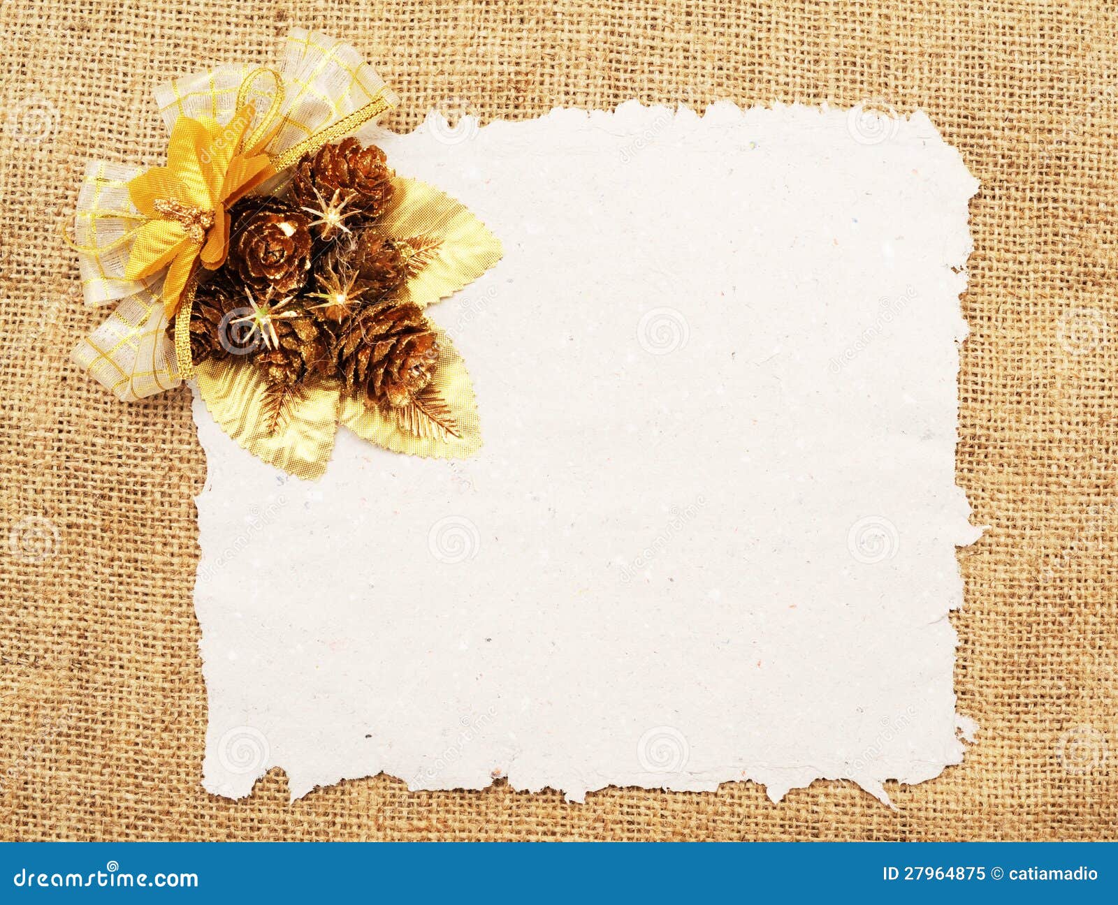 Rustic Christmas Background Stock Image - Image of paper, jute: 27964875