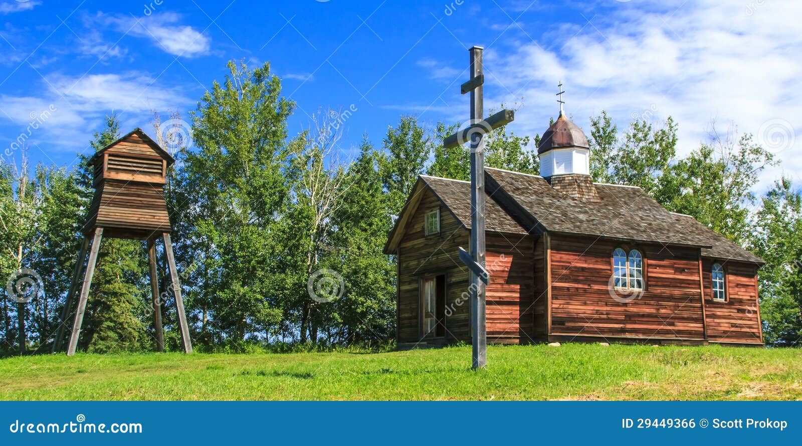 Rustic Church stock photo. Image of wood, vintage, landscape - 29449366