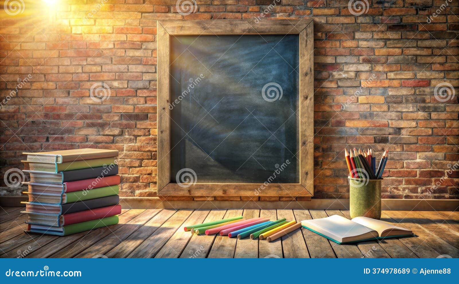 Rustic Classroom Elegance: Vintage Desks Await Learning Journeys # ...