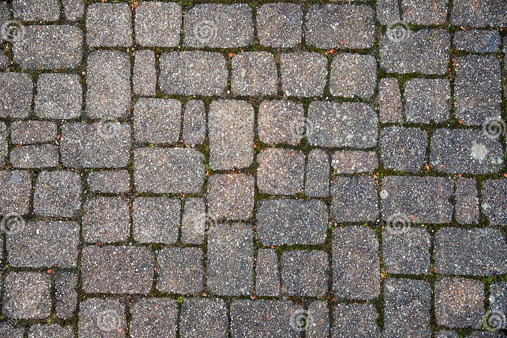 Rustic Cobblestone Path Texture in a Park - Natural Stone Background ...