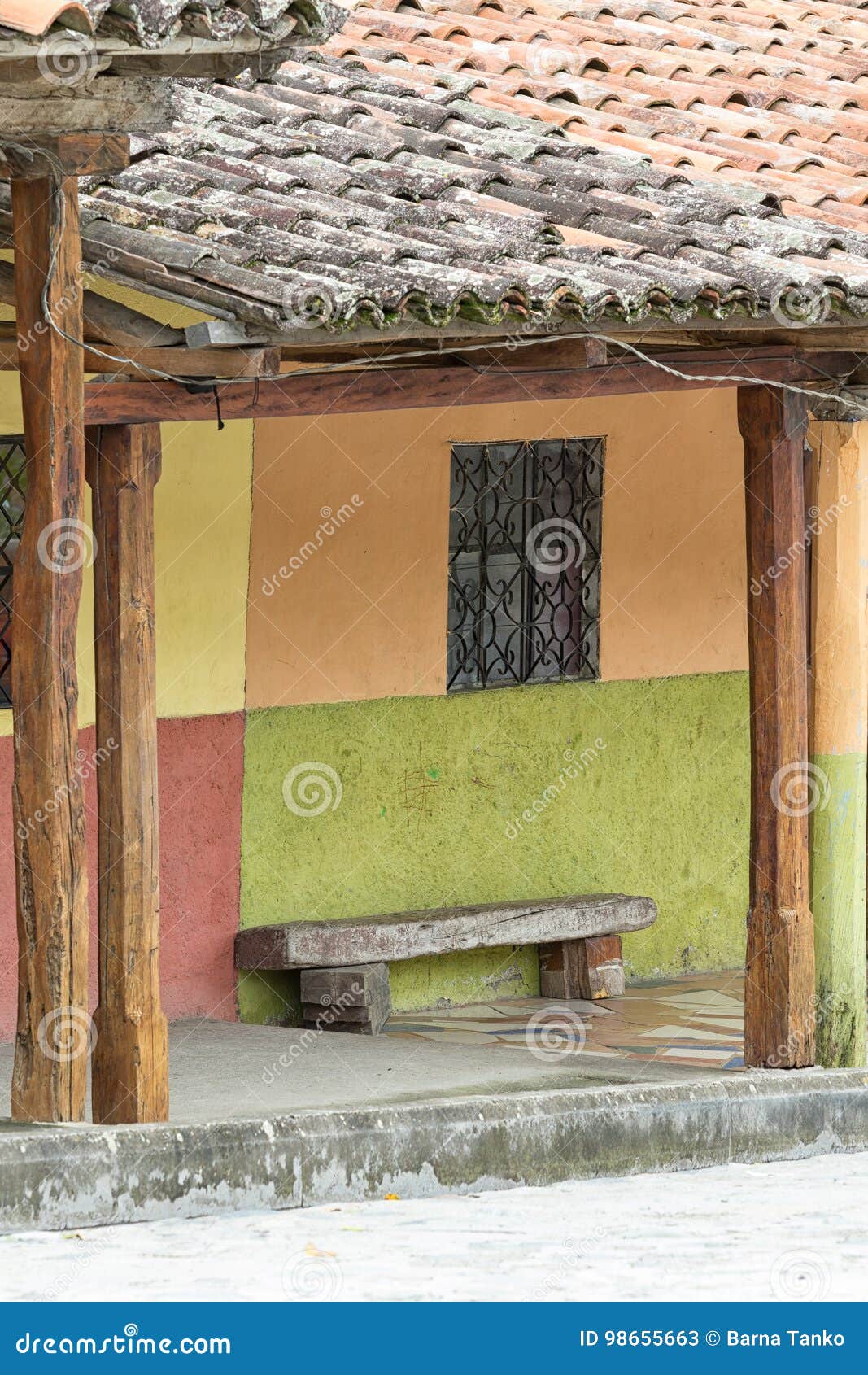 Rustic Colonial Style Architecture in Vilcabamba Ecuador Stock Image ...