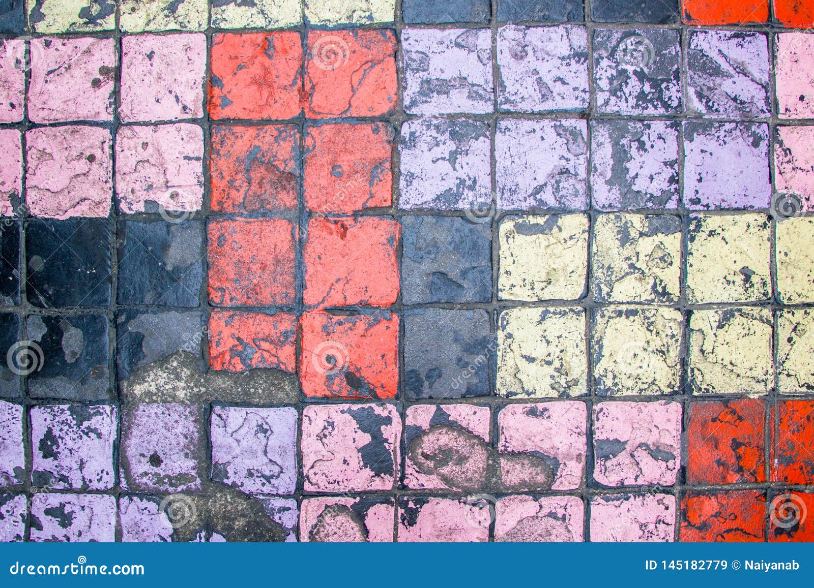 Rustic color tile floor stock image. Image of texture - 145182779