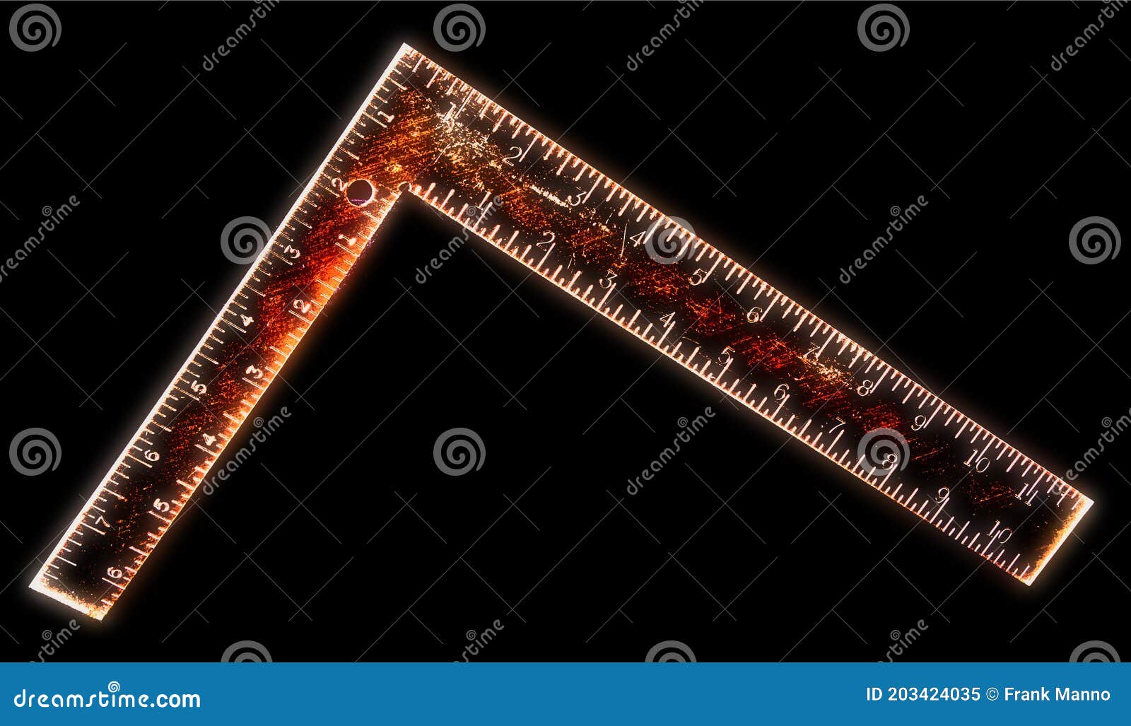 Rustic Contrast of Carpenters Steel Square Tool Ruler for Construction ...