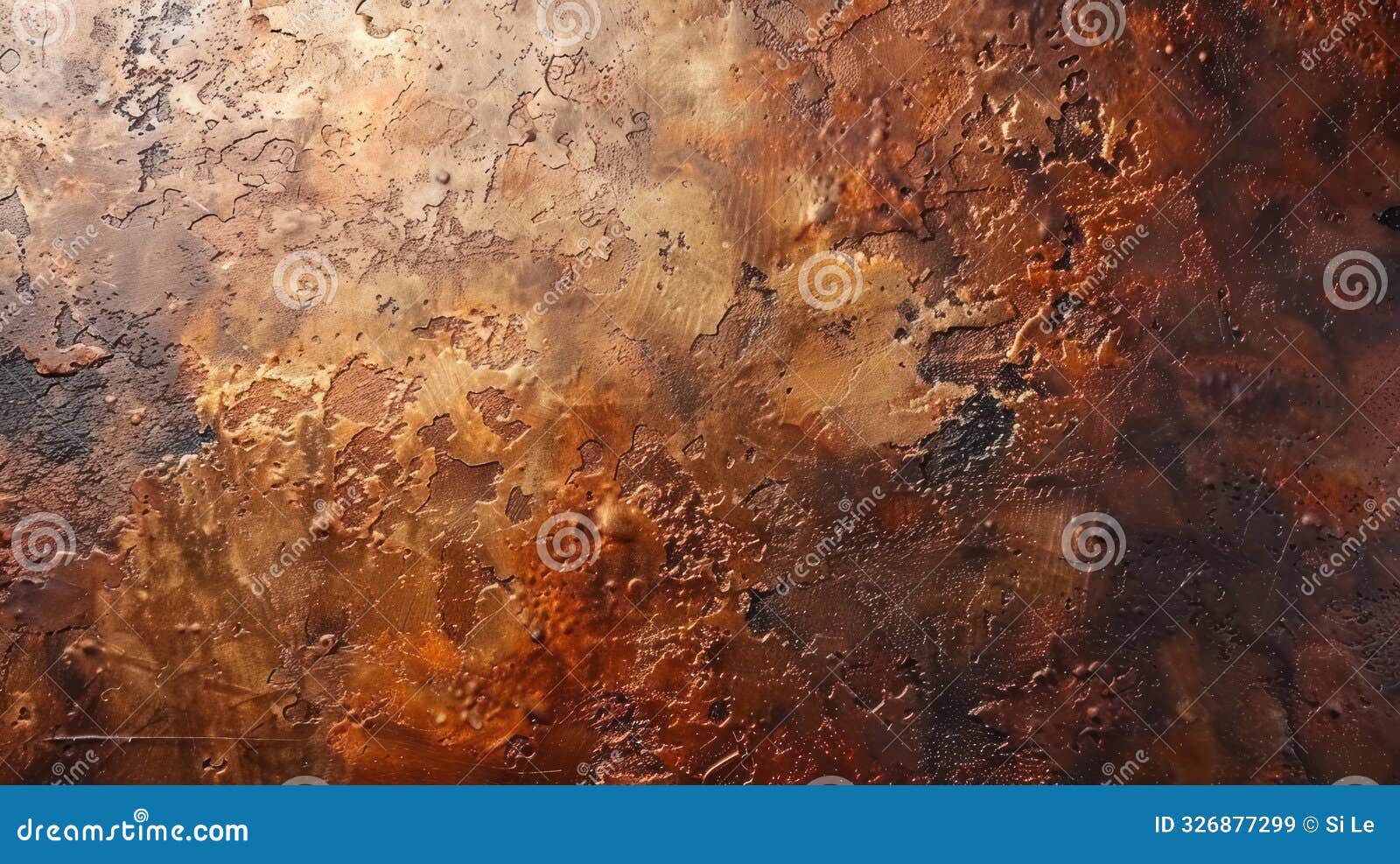 Rustic Copper Background Texture with Vintage Orange Bronze Gold Metal ...