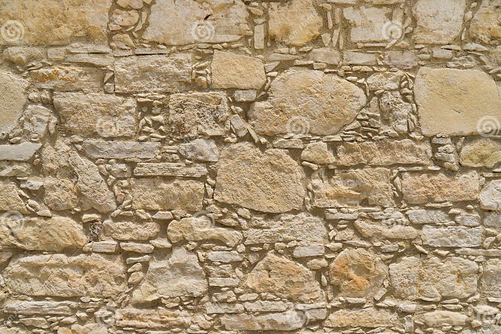 Rustic Coquina Stone Wall Texture or Background Stock Photo - Image of ...