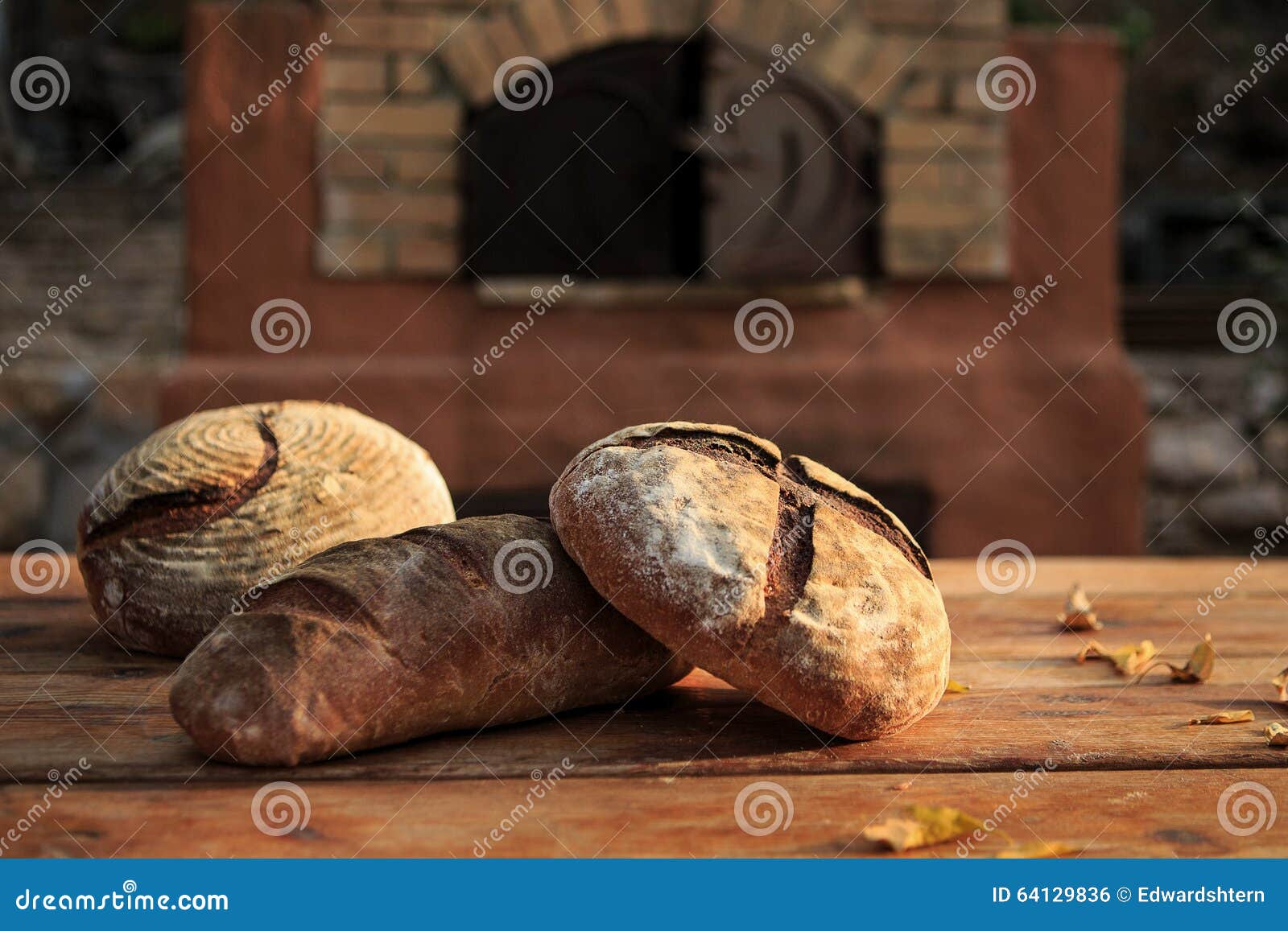 Rustic country bread stock photo. Image of delicious - 64129836