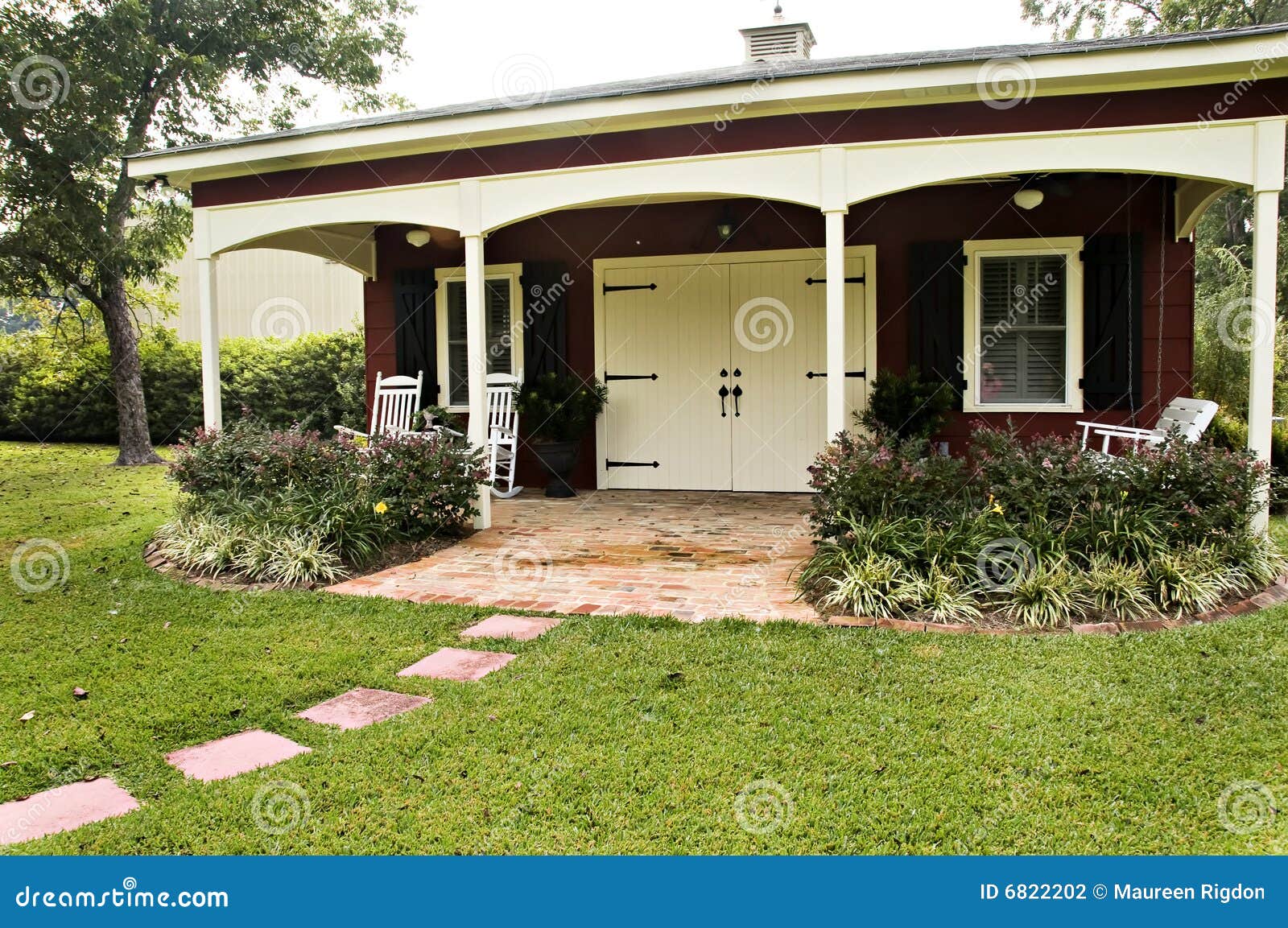 Rustic Covered Porch stock photo. Image of home, hard - 6822202