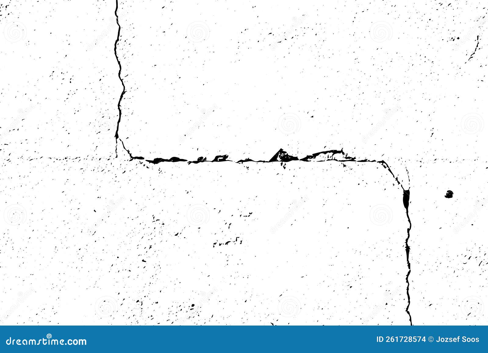 Rustic Cracked Vector Texture with Many Cracks and Scratches. Abstract ...