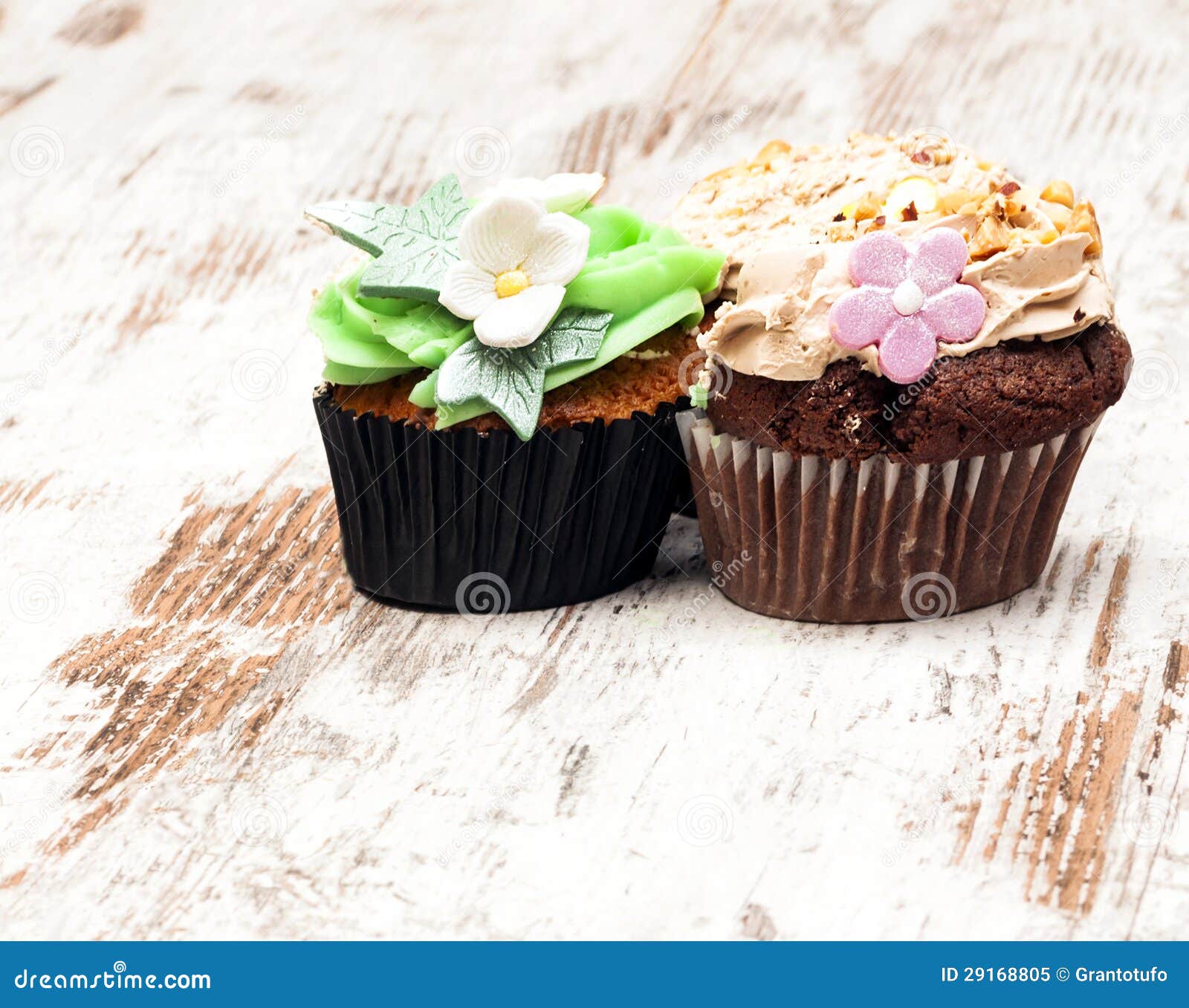 Rustic cupcakes stock image. Image of baked, love, selection - 29168805