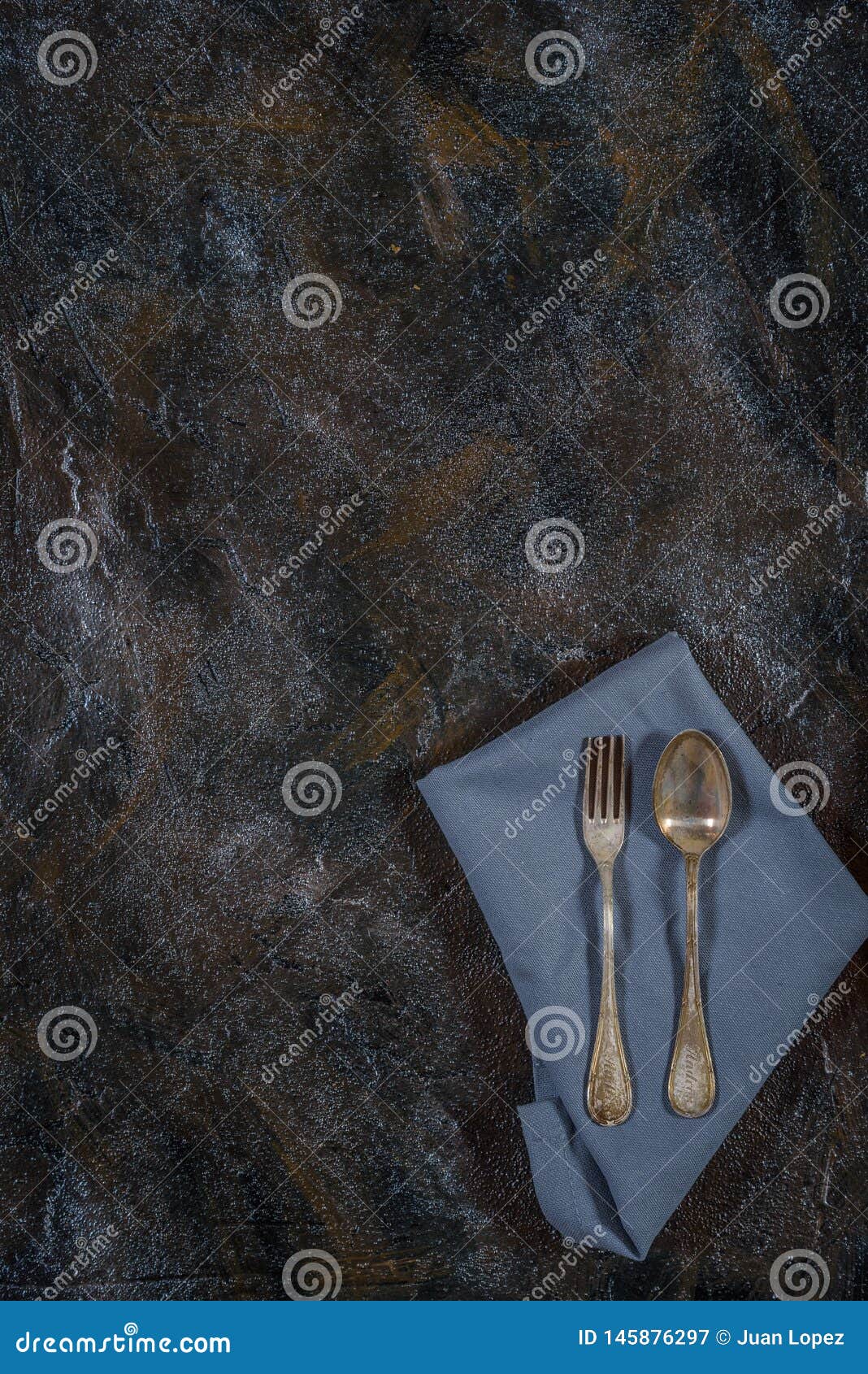 Rustic cutlery 2 stock image. Image of restaurant, retro - 145876297