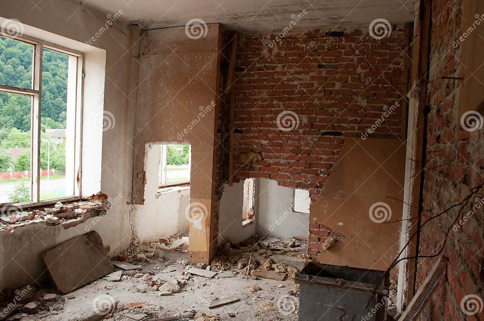 Rustic Decay: a Glimpse into Abandoned Serenity Stock Photo - Image of ...