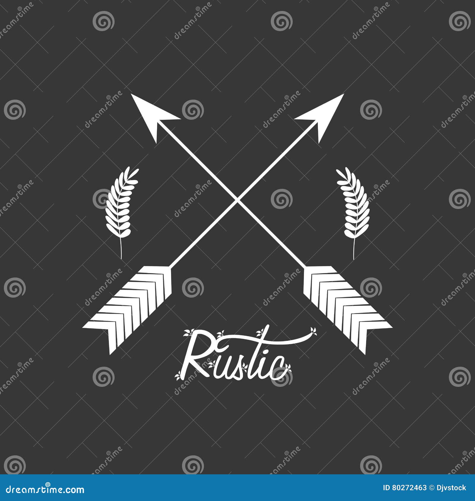 Rustic decorative style stock vector. Illustration of decor - 80272463