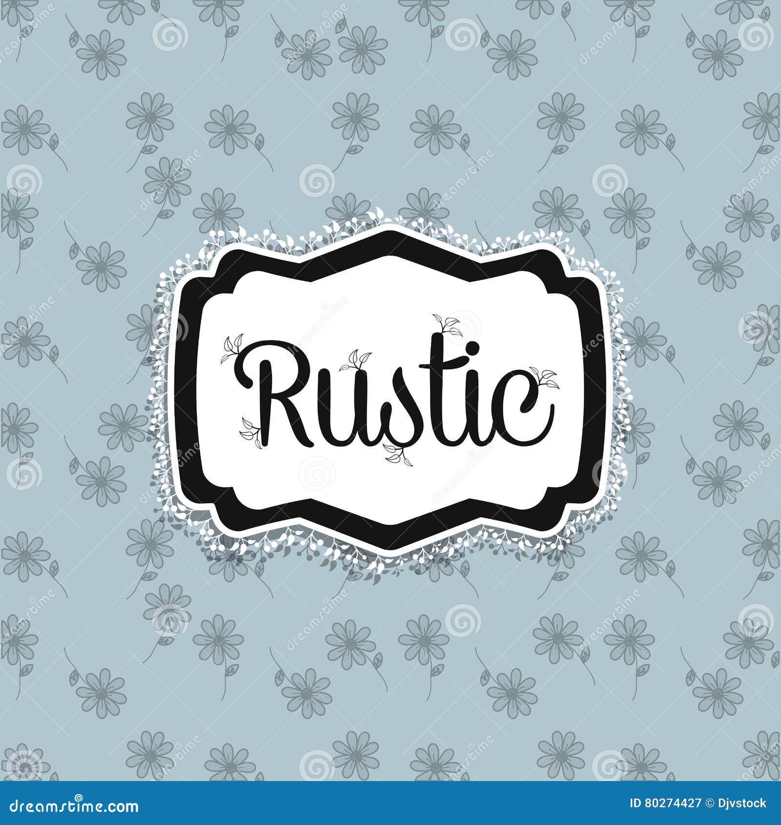 Rustic decorative style stock vector. Illustration of frame - 80274427