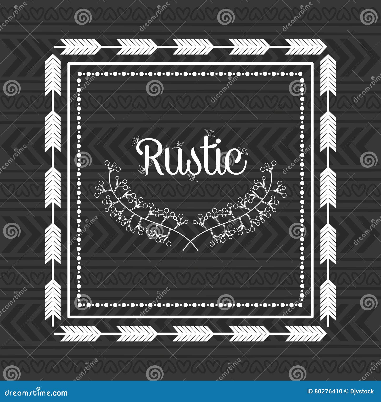 Rustic decorative style stock vector. Illustration of drawing - 80276410