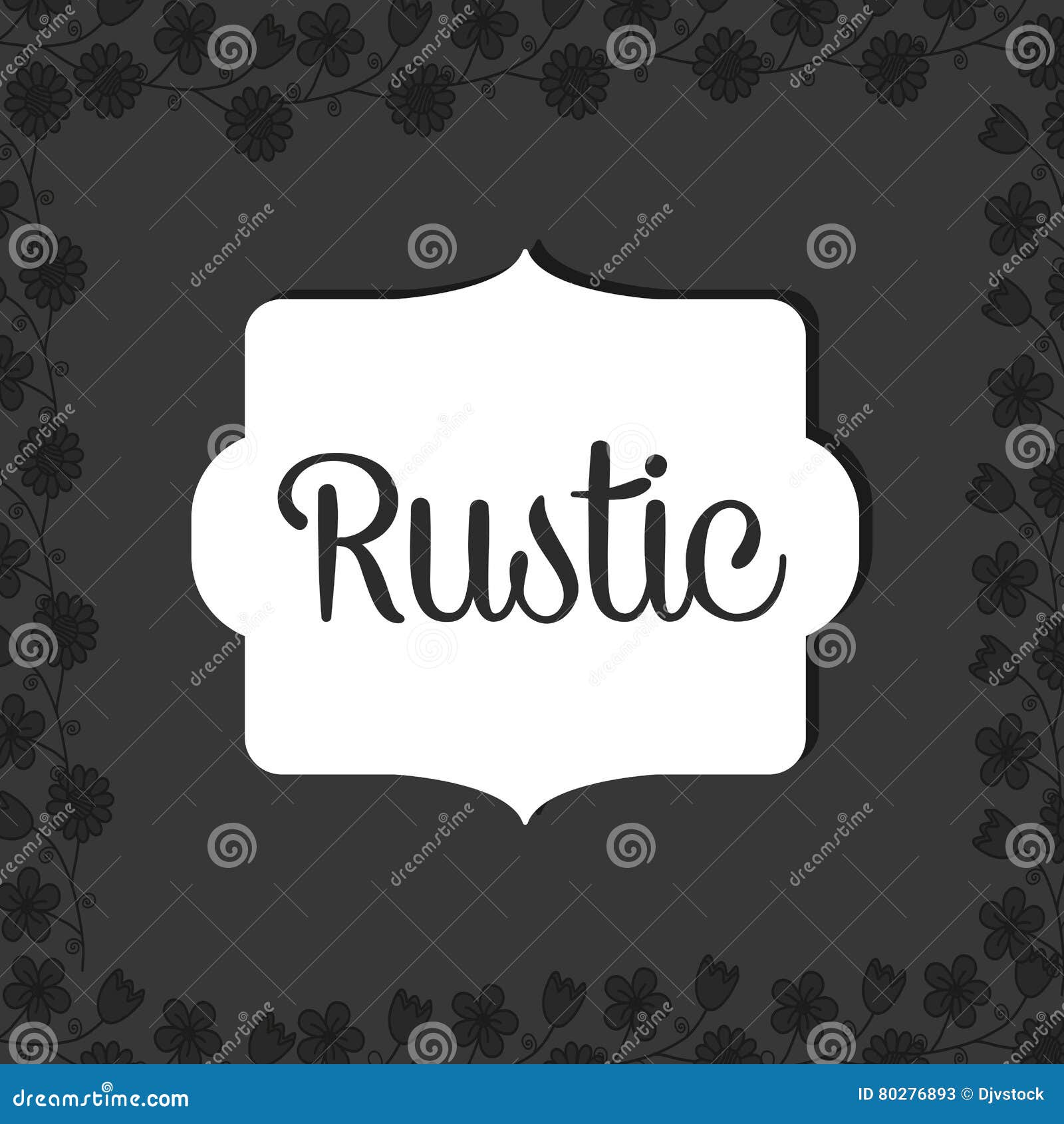 Rustic decorative style stock vector. Illustration of ornamental - 80276893