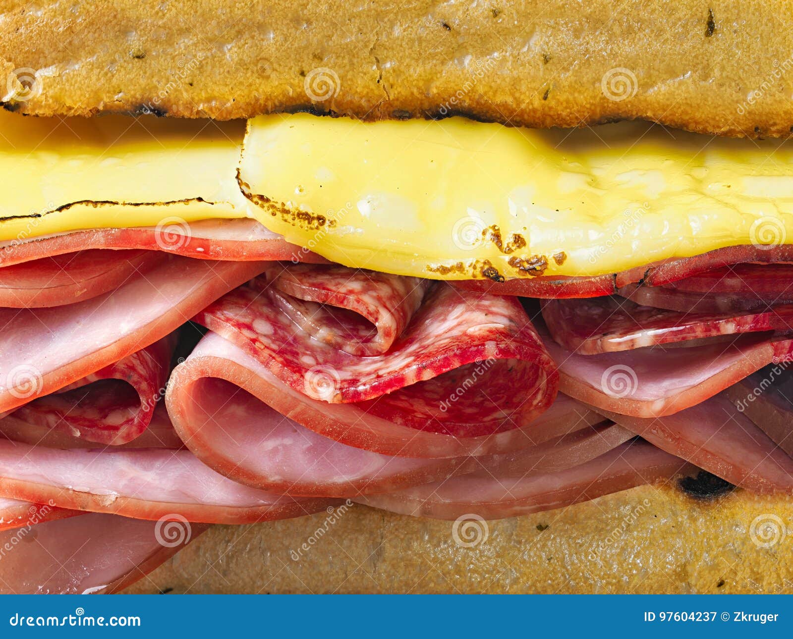 Rustic Deli Cold Cuts Sandwich Stock Image - Image of cold, sodium ...