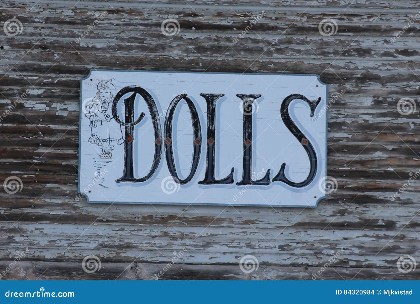 Rustic Doll Sign Stock Photography | CartoonDealer.com #84320984