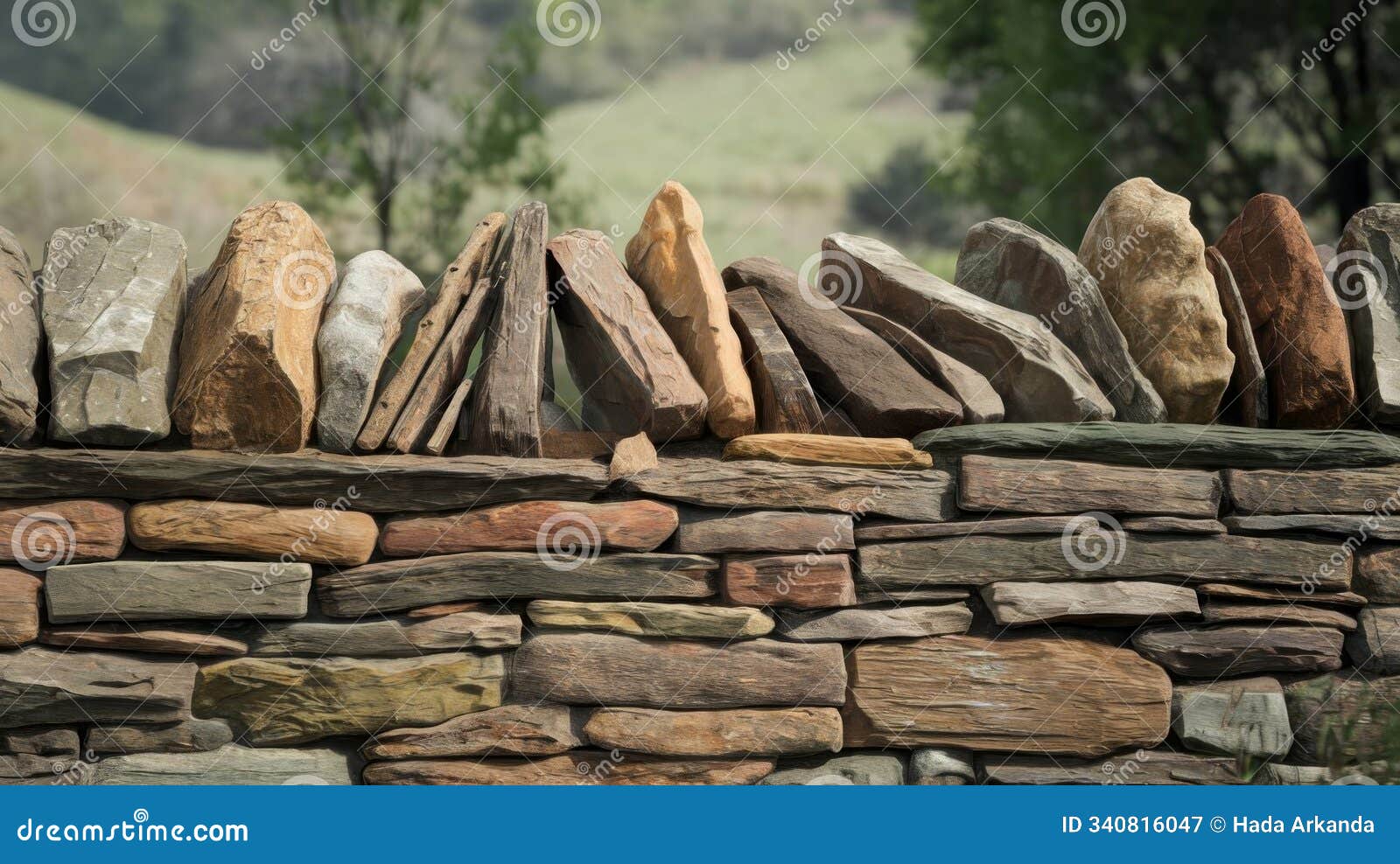 Rustic Drystone Wall Texture with Weathered Stones, Ideal for ...