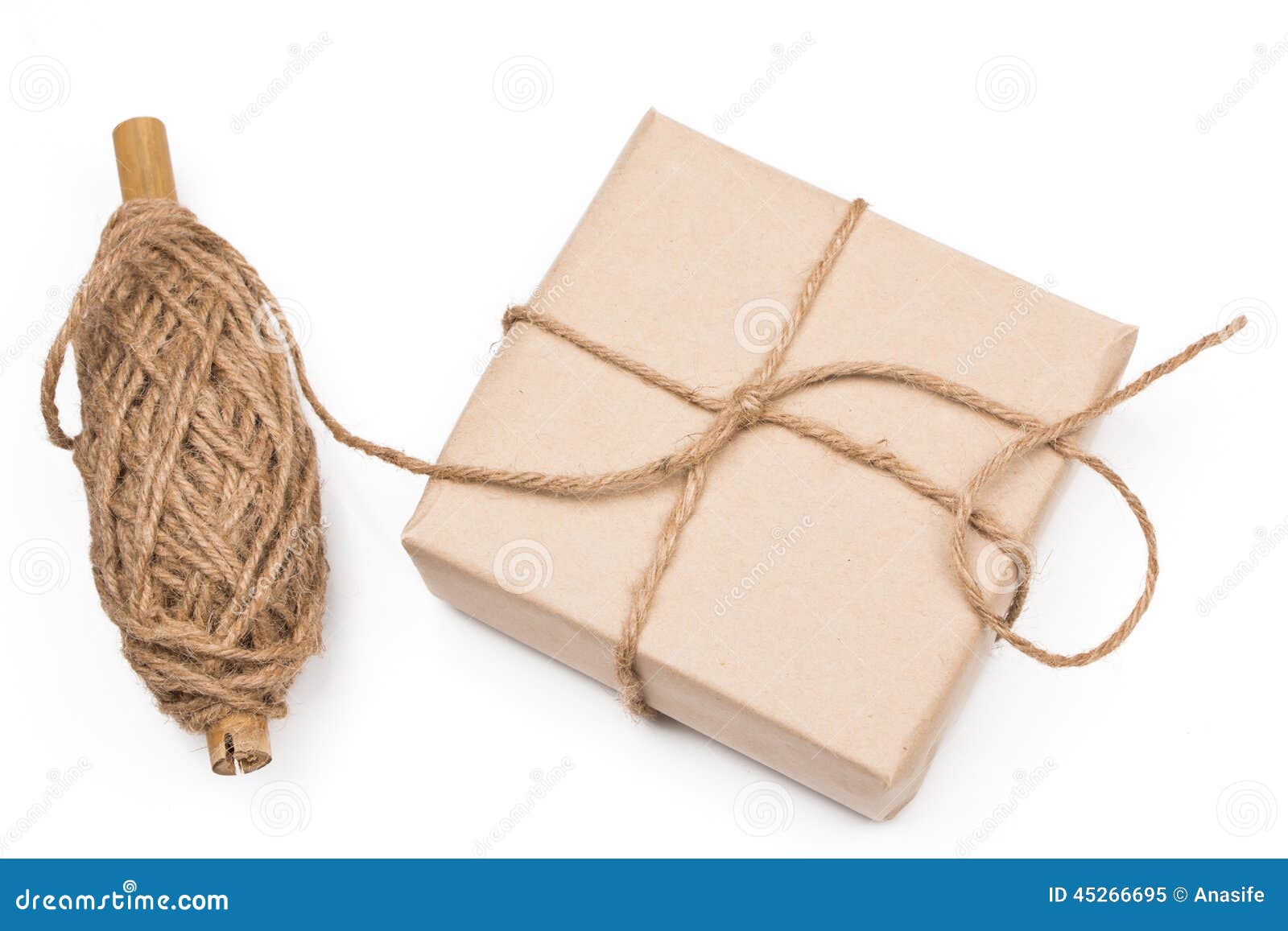 Rustic eco package stock image. Image of present, rustic - 45266695