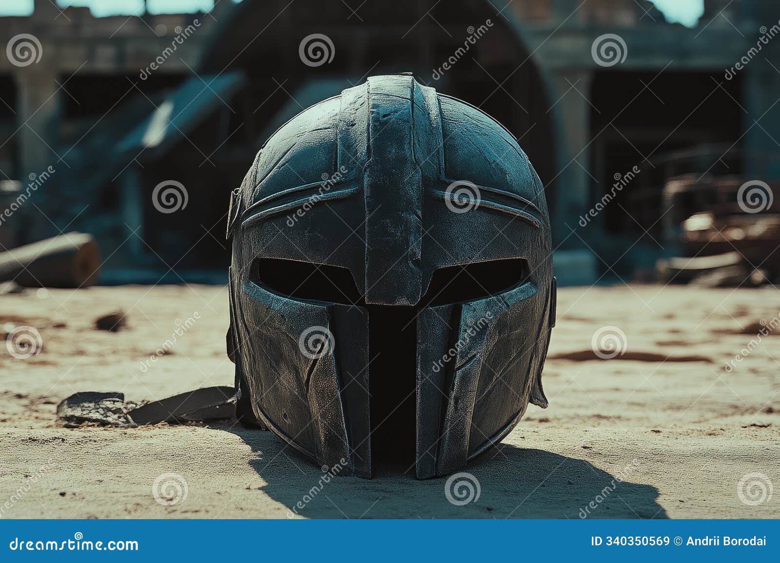 Rustic Elegance: Gladiator Helmet with Natural Lighting. Stock Illustration - Illustration of ...