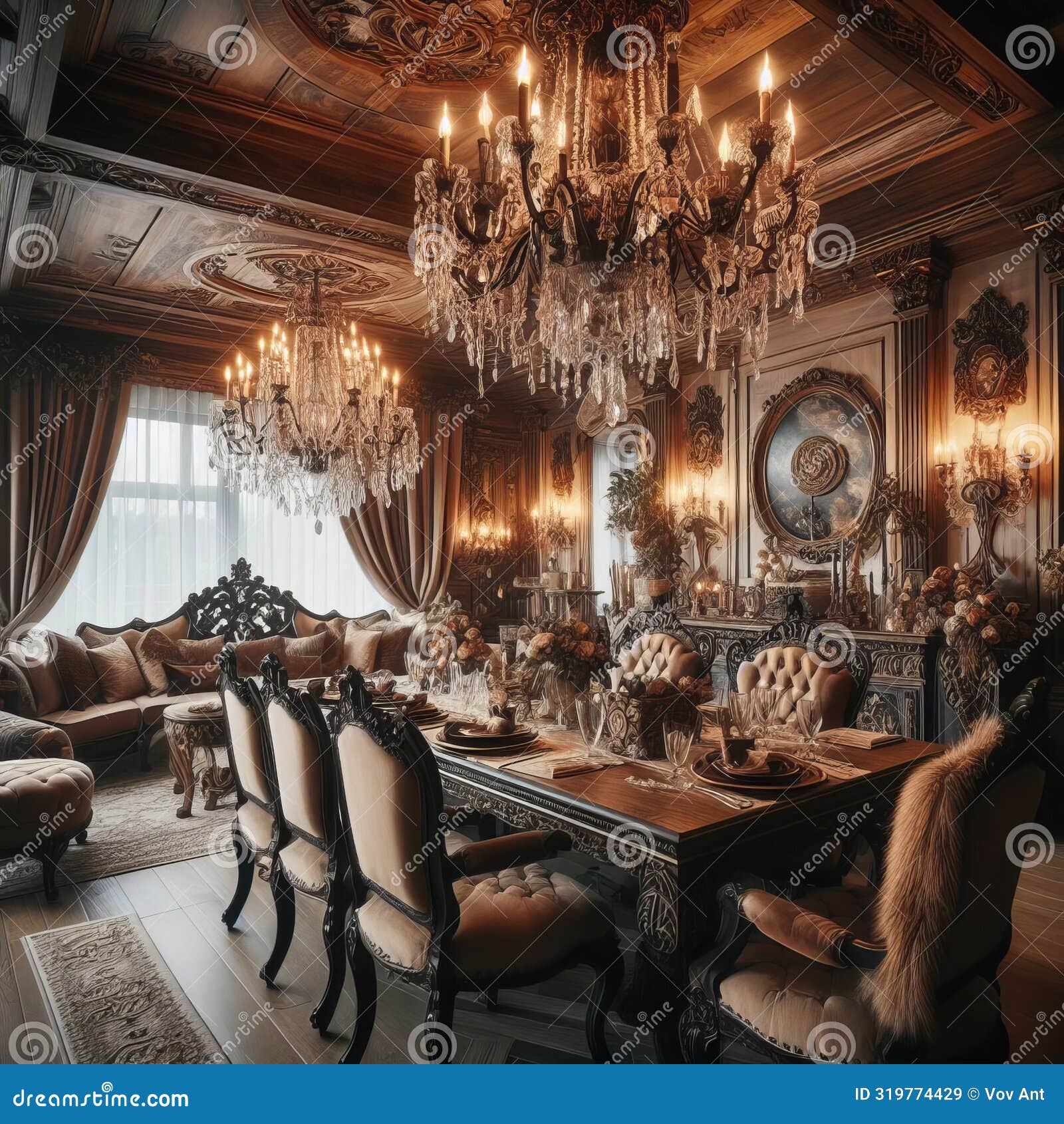 Rustic Elegance: A Barndominium With A Modern Shop Generative AI Stock ...