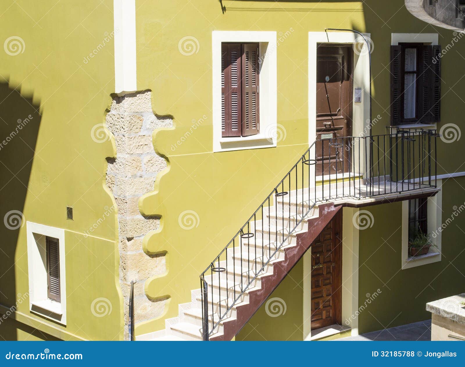 Rustic facade stock photo. Image of vintage, tradicional - 32185788