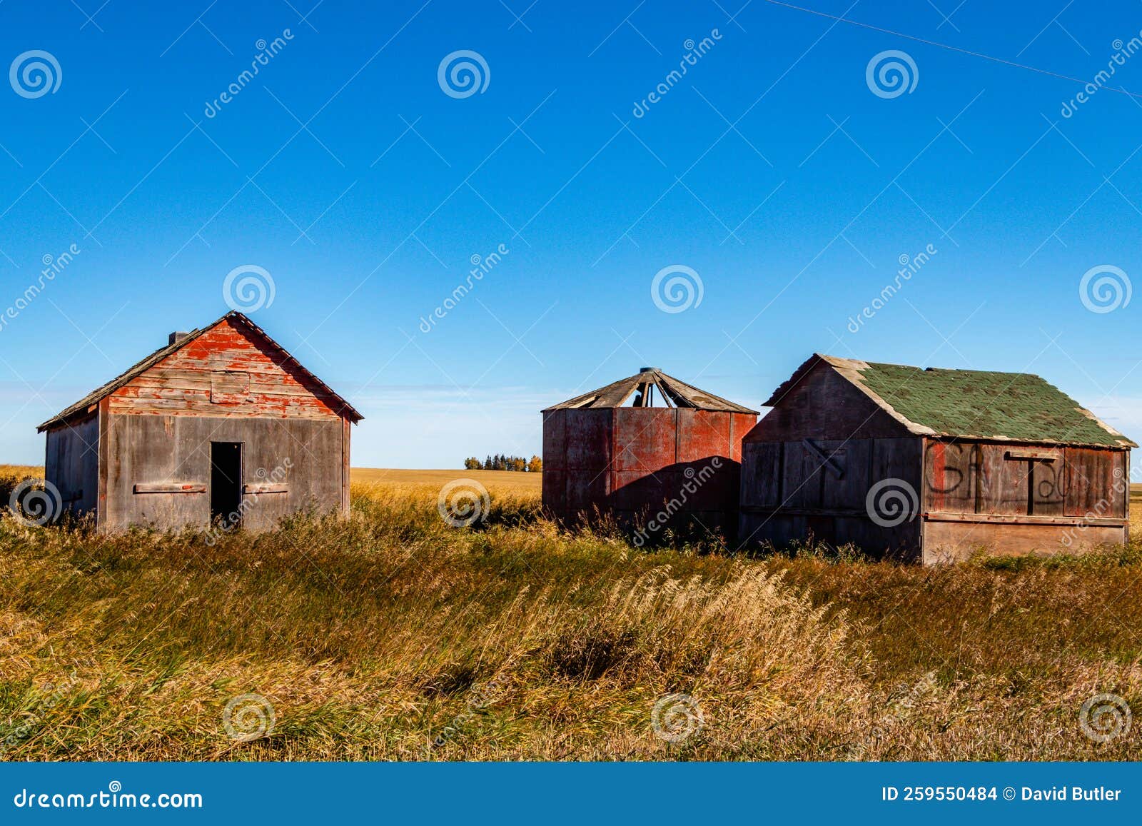 Rustic Farm Buildings. Starland County, Alberta, Canada Stock Photo ...