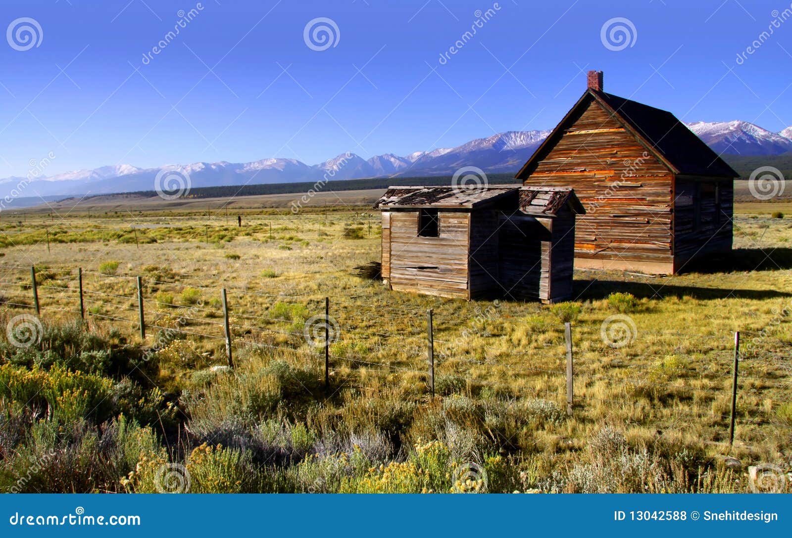 Rustic farm house stock photo. Image of antique, colorado - 13042588