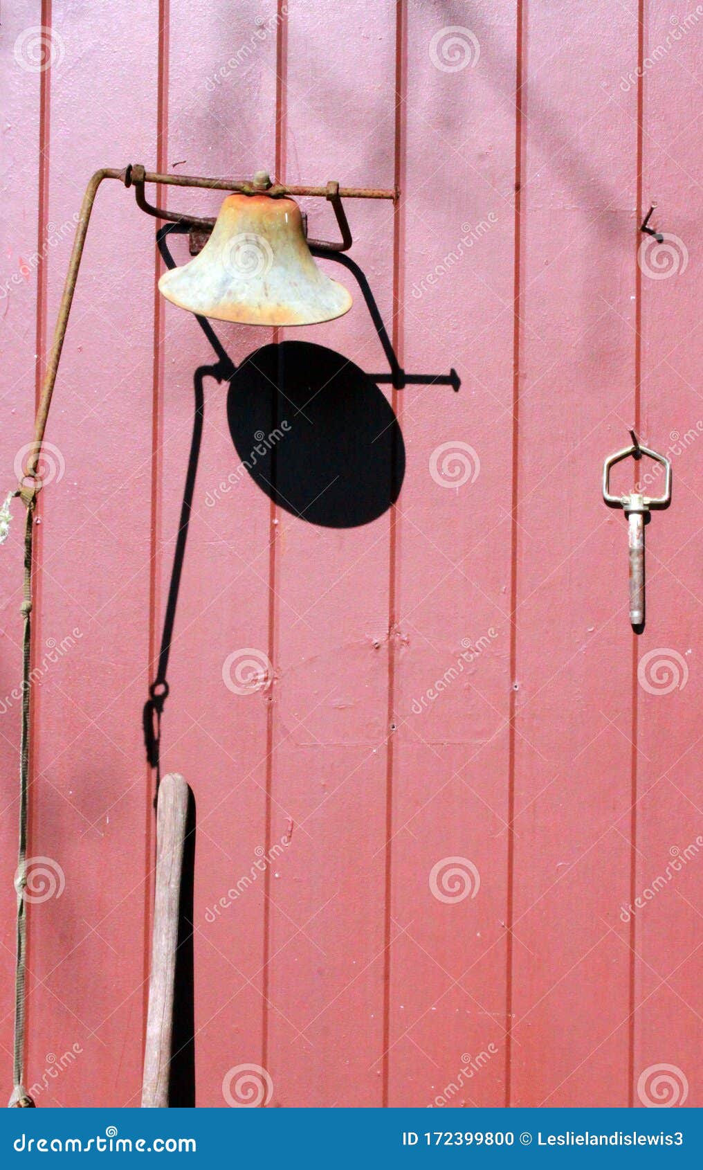 Rustic Farm Table Dinner Bell Stock Photo - Image of farm, side: 172399800