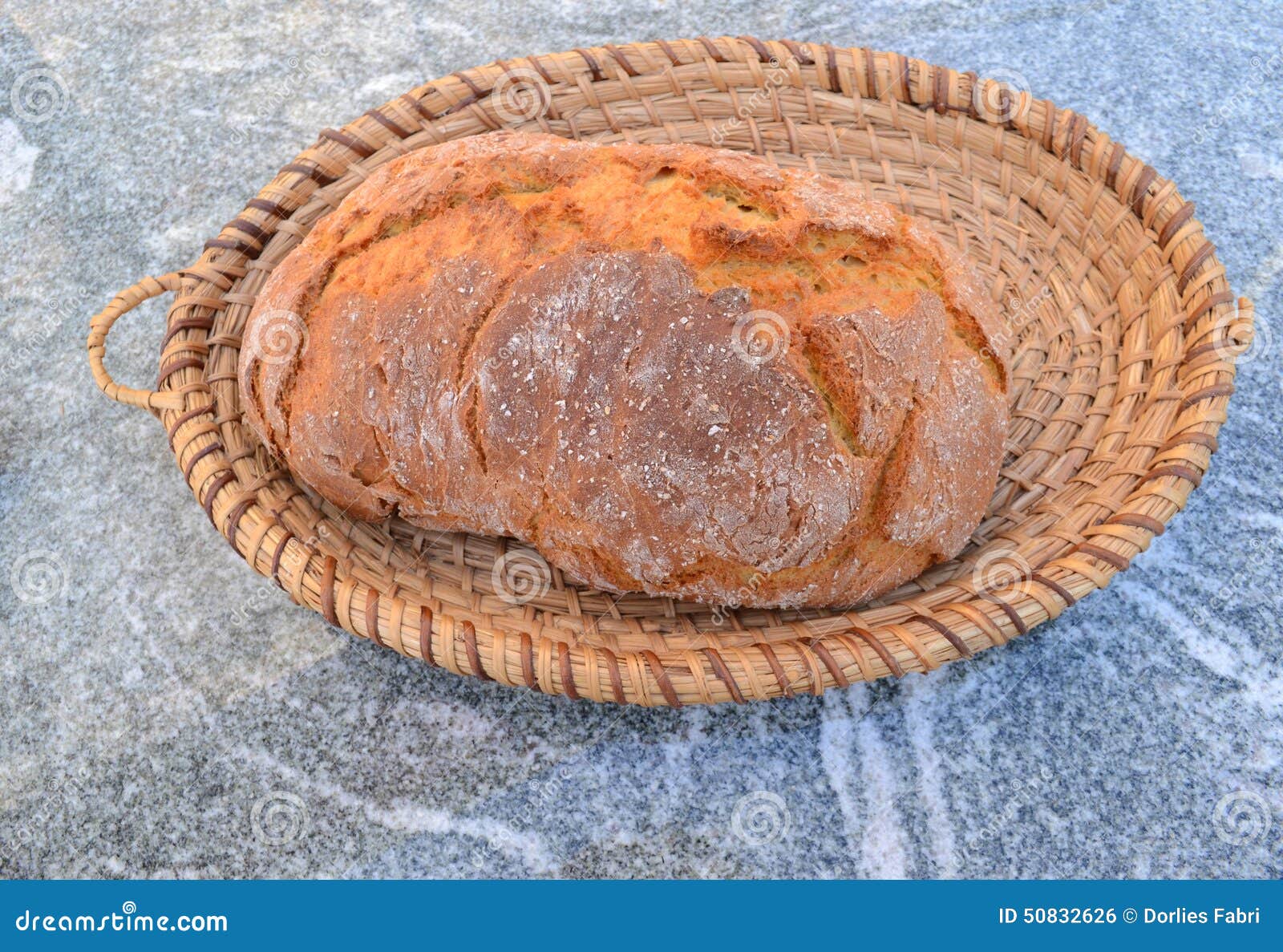 Rustic farmhouse bread stock photo. Image of oval, homemade - 50832626