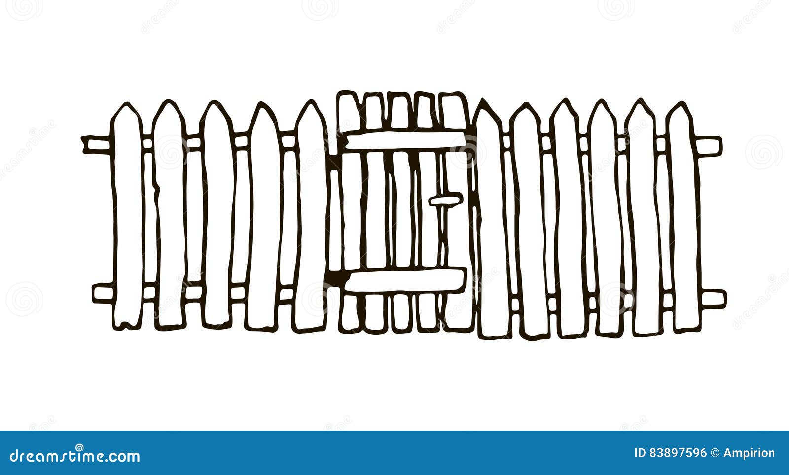 Rustic Fence Stock Illustrations – 16,298 Rustic Fence Stock ...