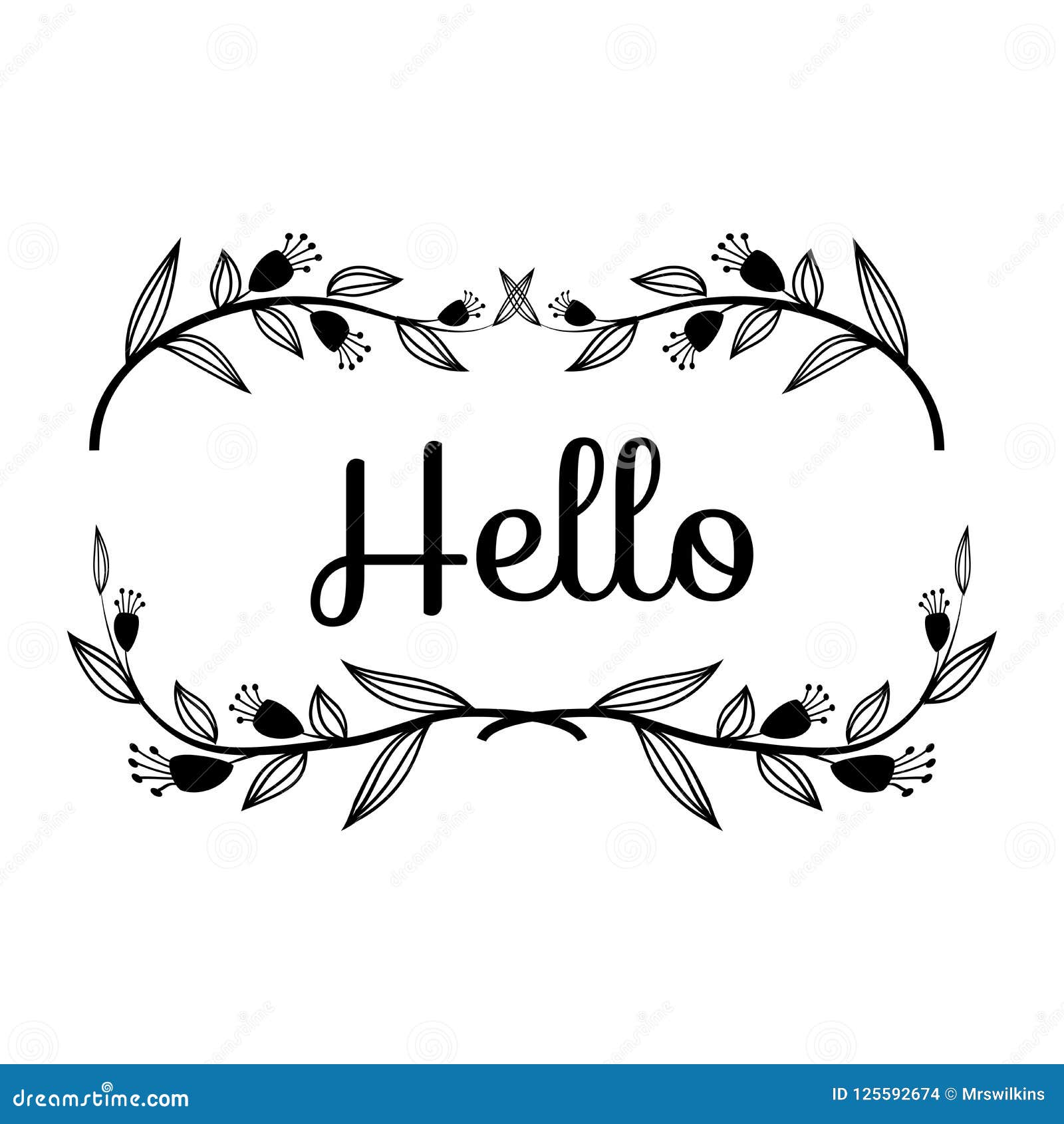 Rustic frame vector stock illustration. Illustration of decor - 125592674