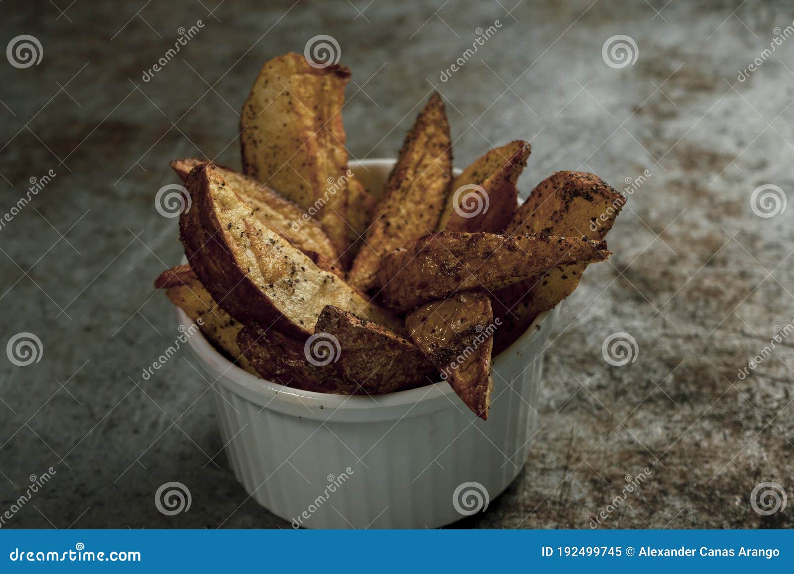 Rustic French Fries on Tray Stock Image - Image of ketchup, closeup ...