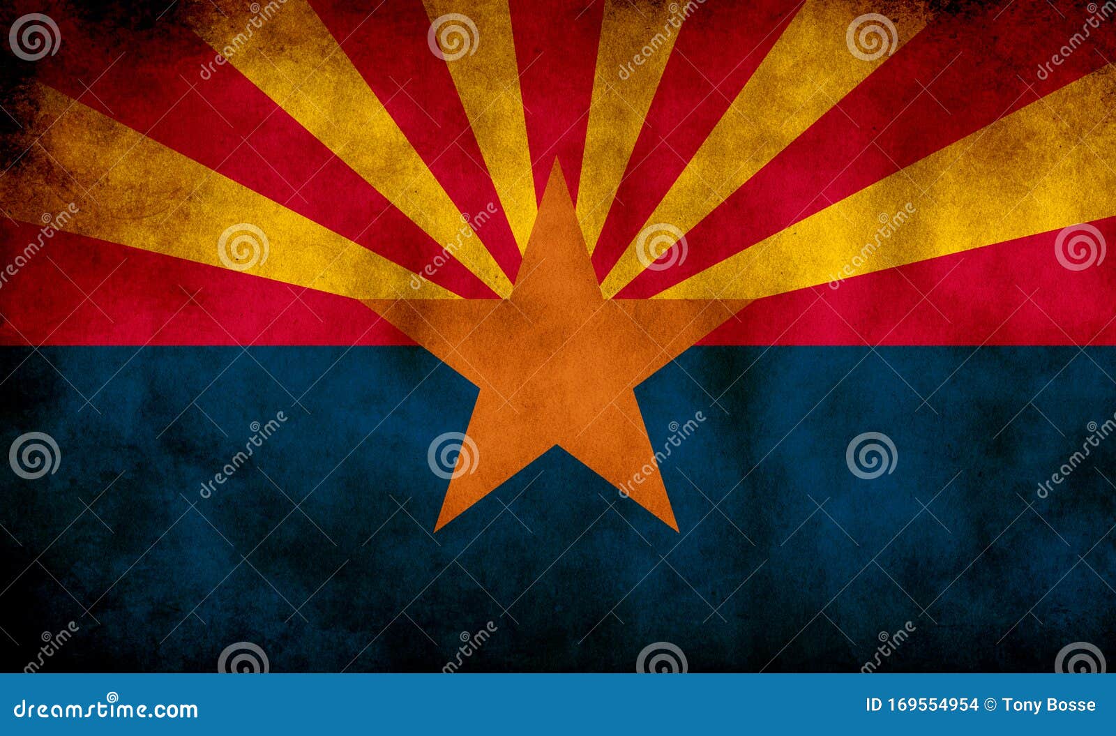 Rustic, Grunge Arizona State Flag Stock Photo - Image of government ...