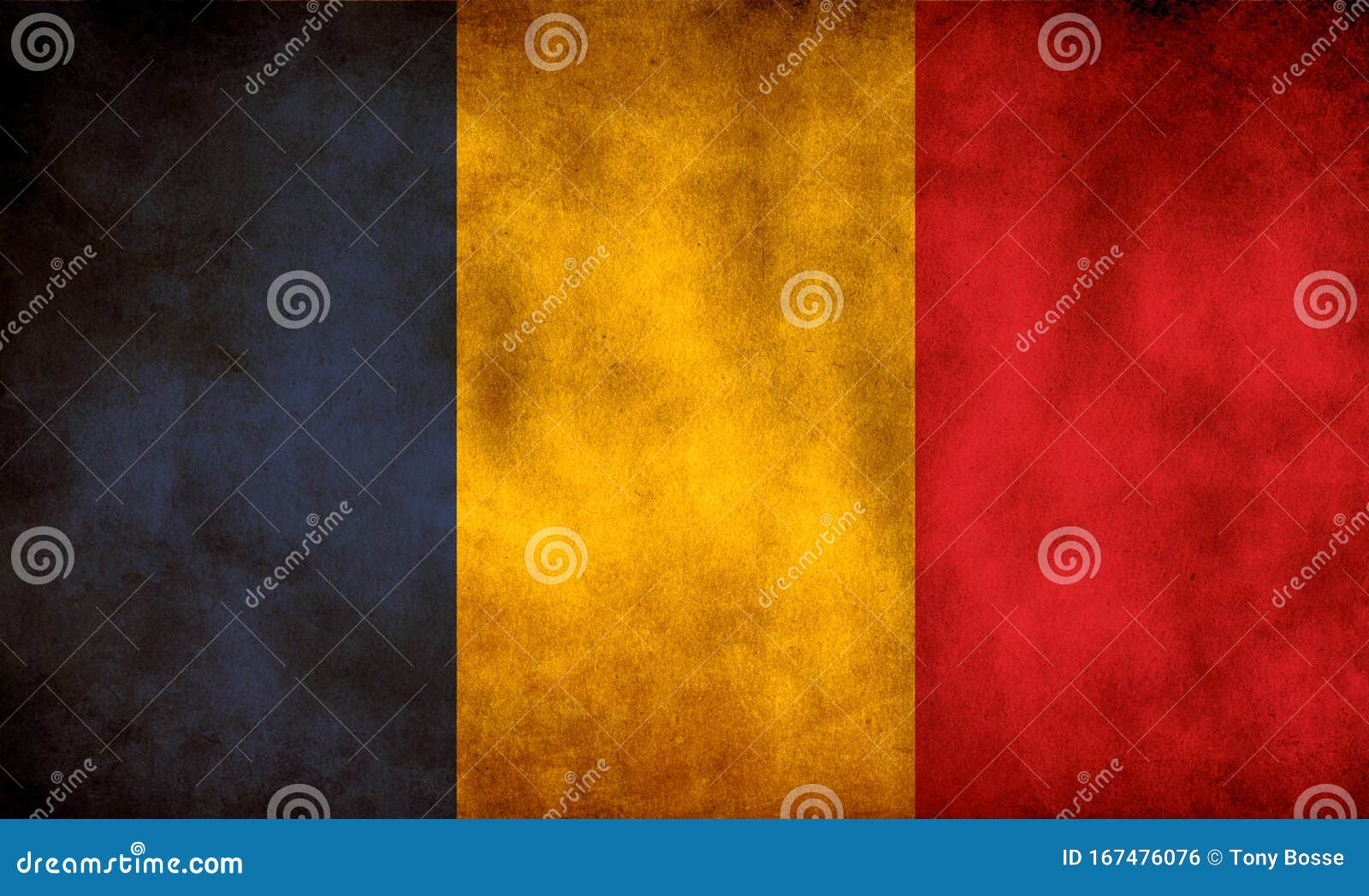 Rustic, Grunge Chad Flag stock illustration. Illustration of identity ...