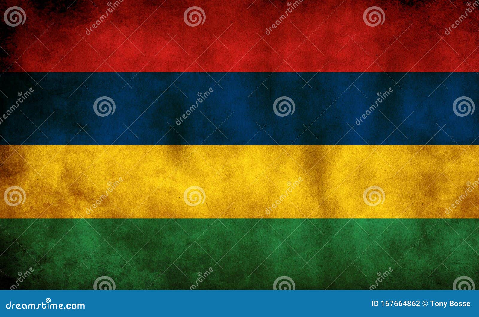 Rustic, Grunge Mauritius Flag Stock Photo - Image of destination ...