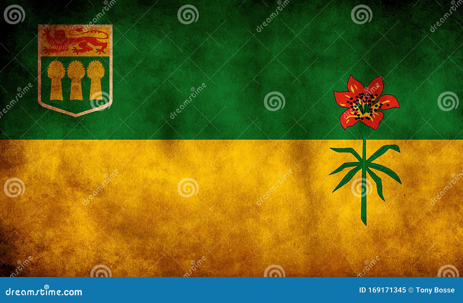 Rustic, Grunge Saskatchewan Flag Stock Image - Image of geography ...