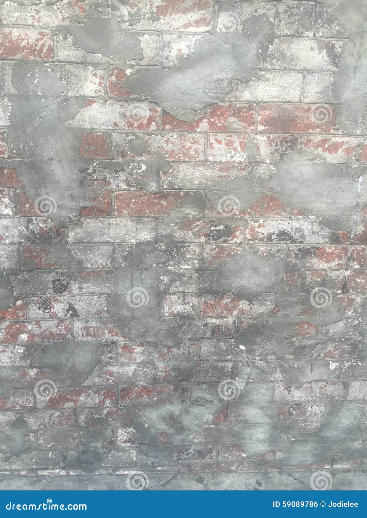 Rustic Grungy Brick Wall with Cement Stock Photo - Image of brown ...