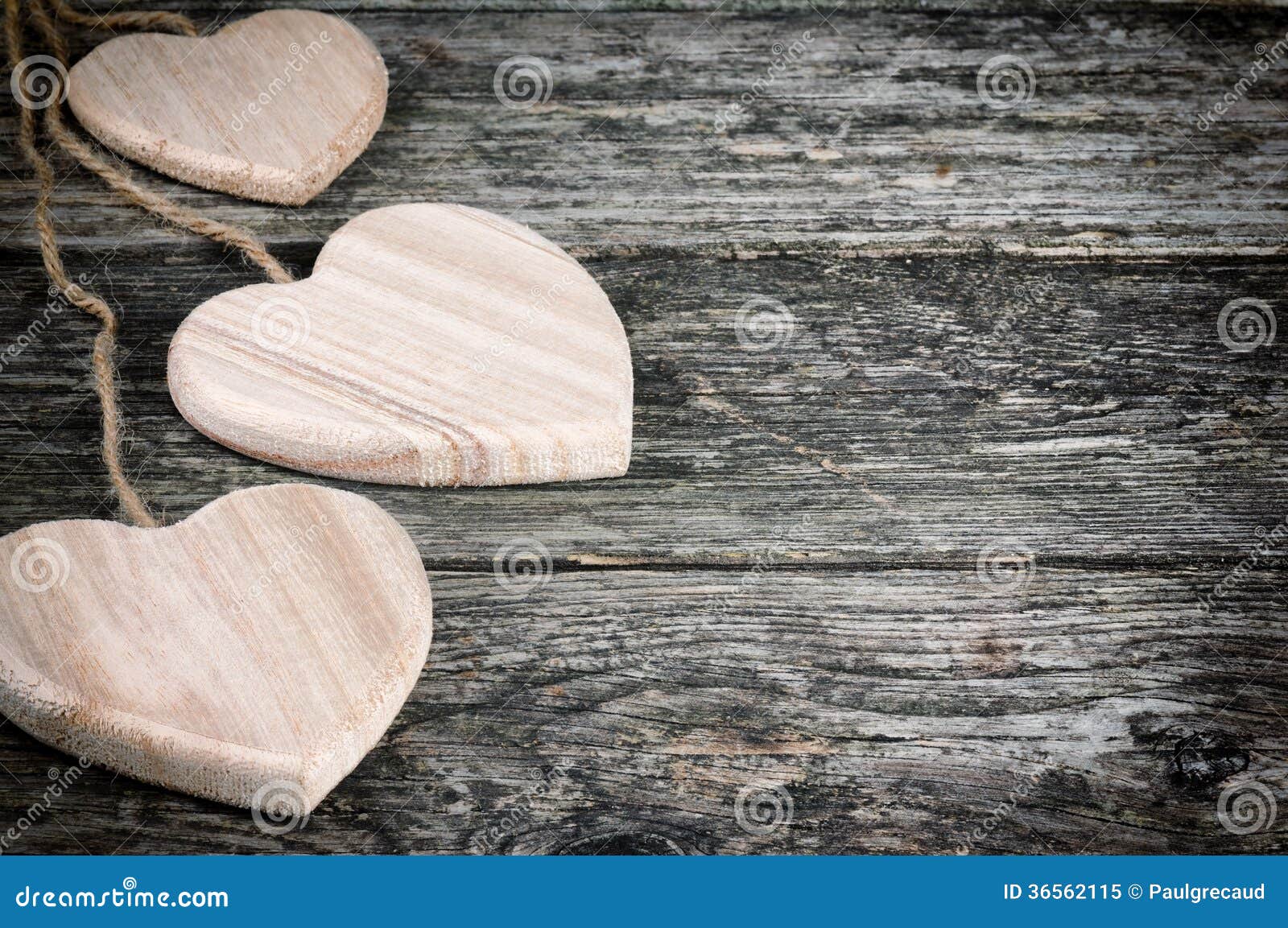 Rustic Hearts on Old Wood Background Stock Image - Image of feelings ...