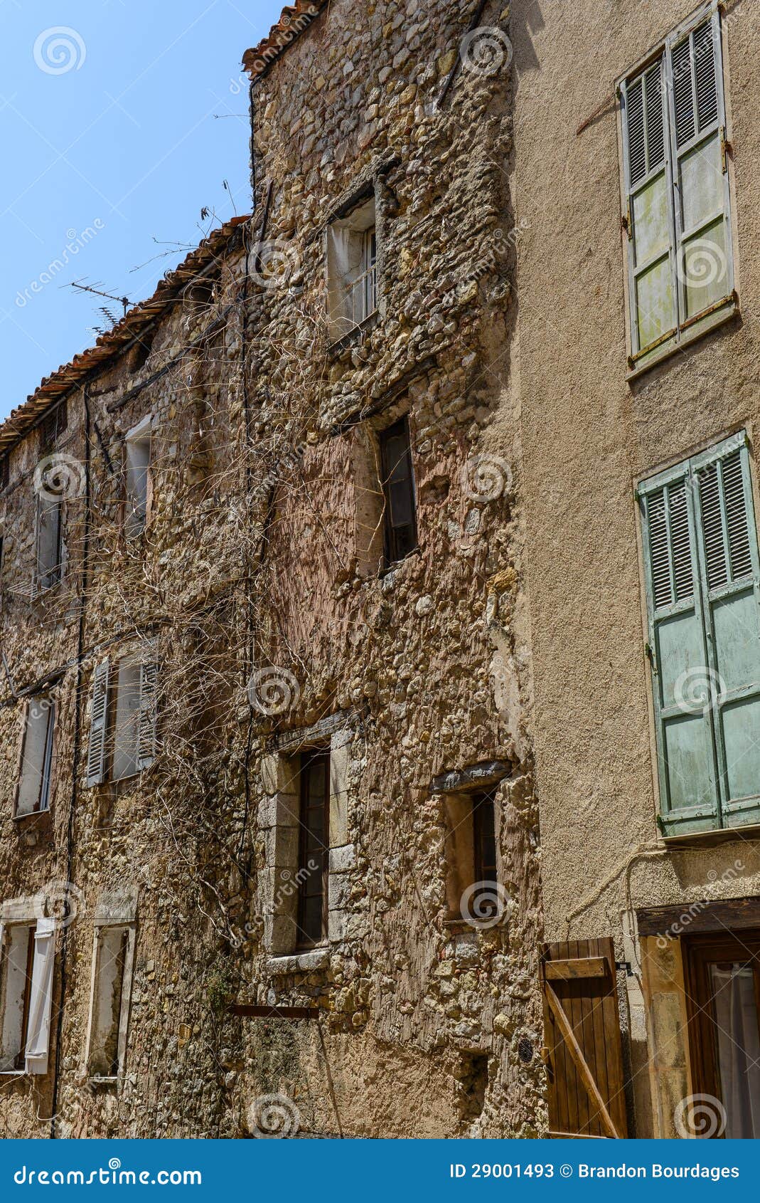 Rustic Home in France stock image. Image of close, open - 29001493