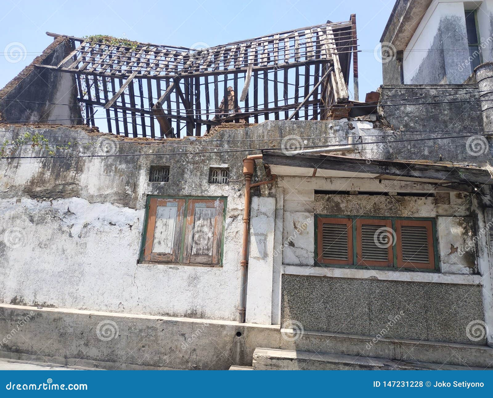 Rustic House in Central Java Stock Photo - Image of central, java ...