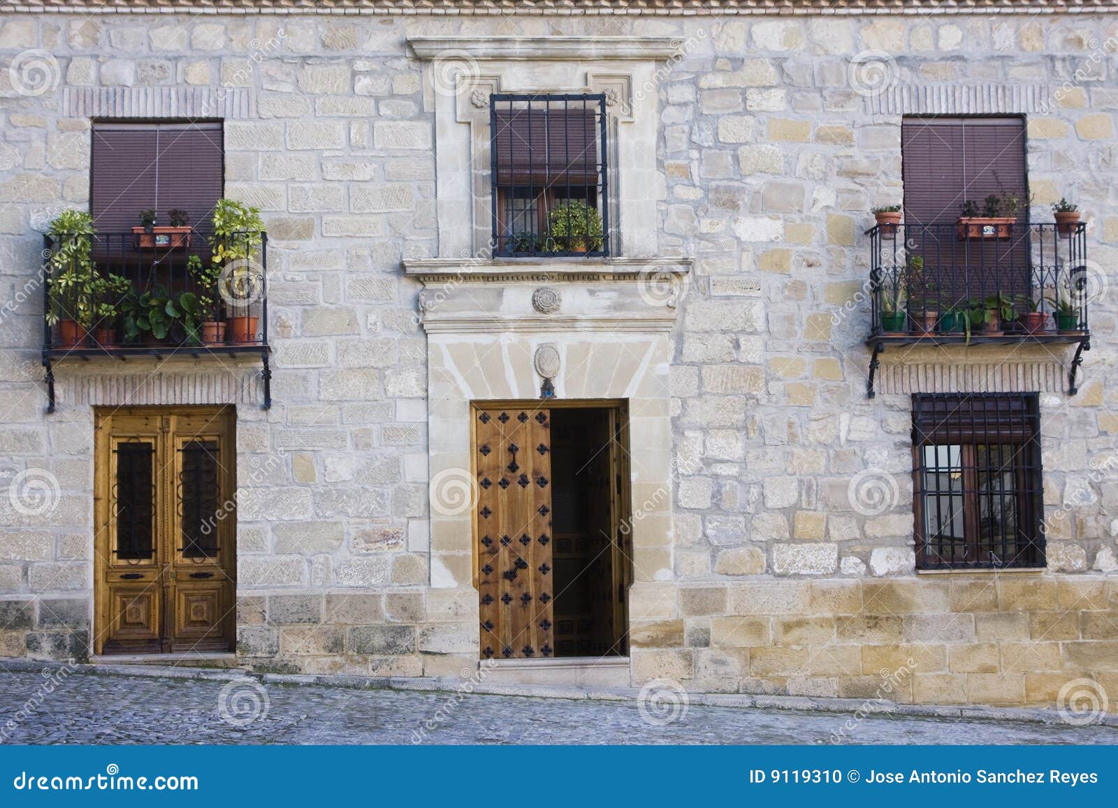 Rustic house facade stock photo. Image of historic, housing - 9119310