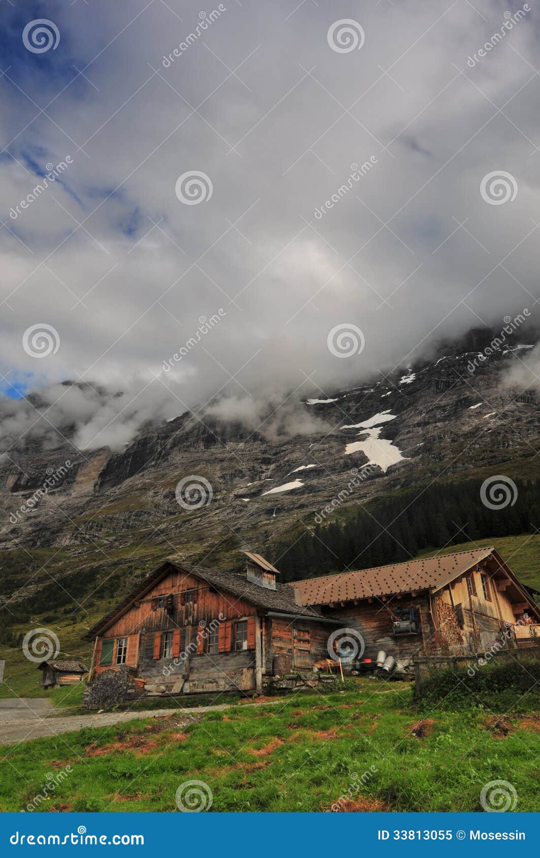 Rustic house stock image. Image of stone, switzerland - 33813055