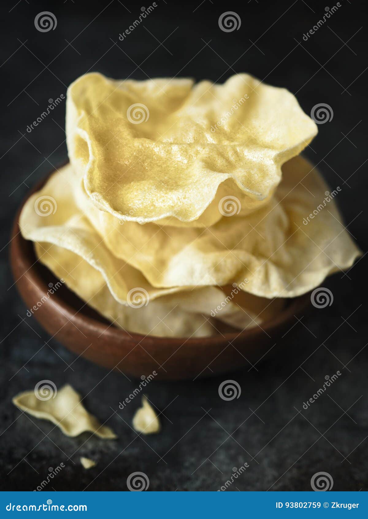 Rustic Indian Papadum Crisp Stock Image - Image of pappad, texture ...