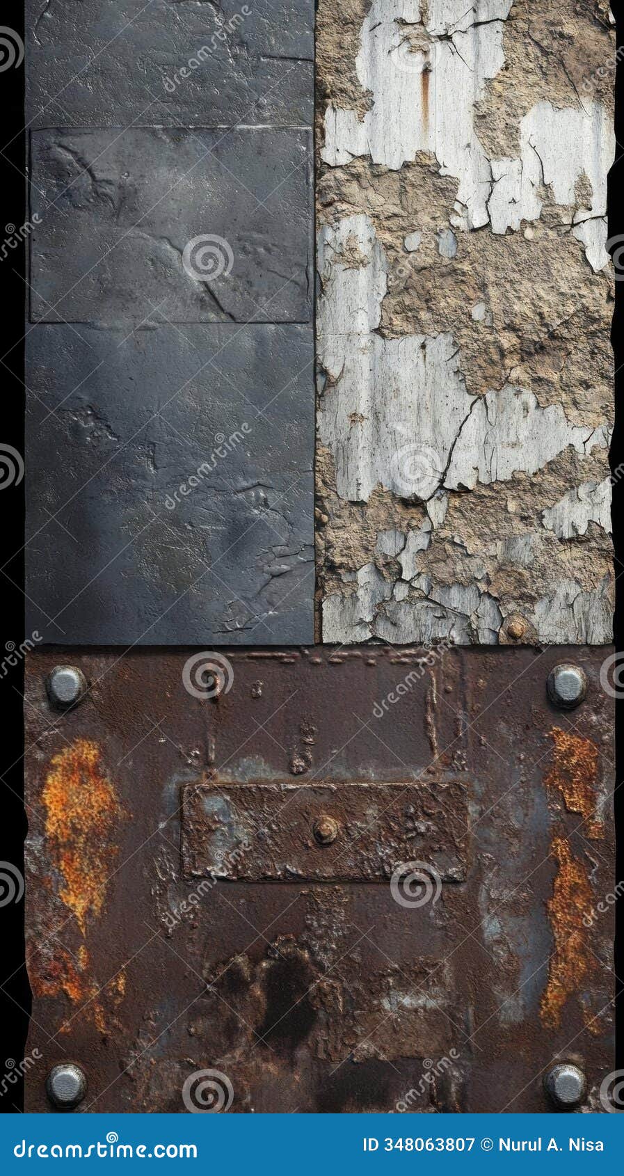 Rustic Industrial Texture Pack, Weathered Concrete, Aged Wood, and ...