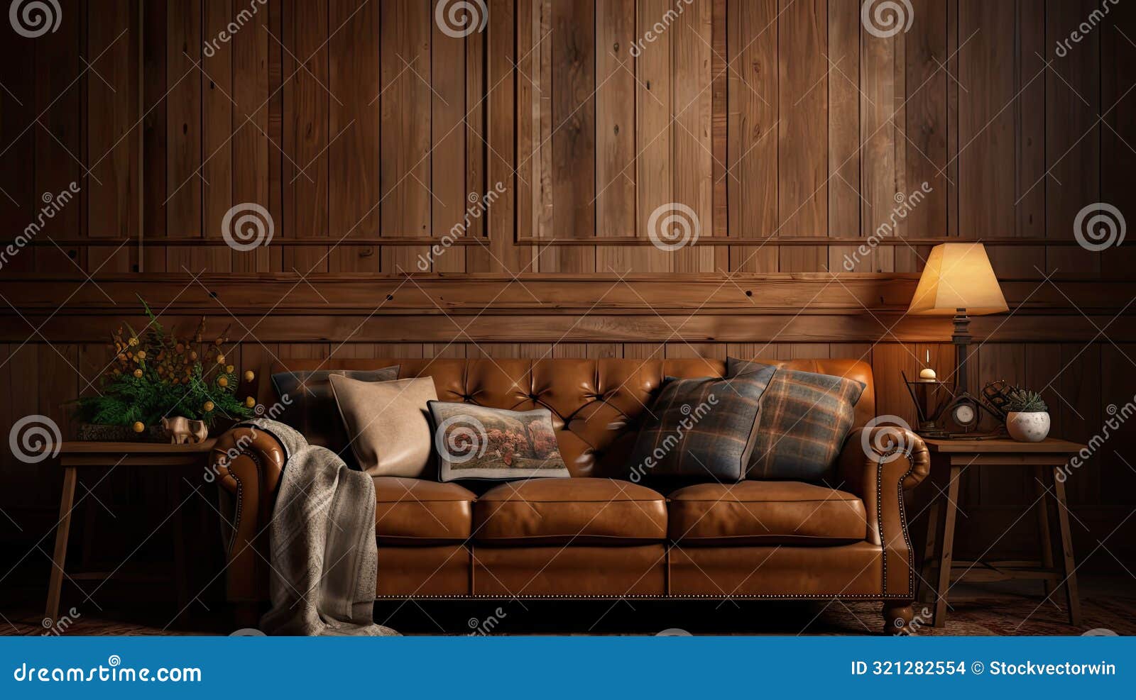 Rustic Interior Wall Paneling Stock Illustration - Illustration of ...